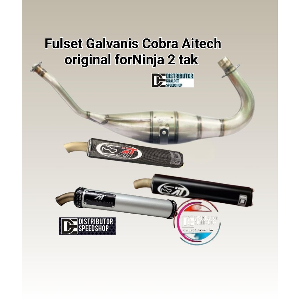Jual Fulset Knalpot Racing Aitech Galvanis Cobra New Model Original ...