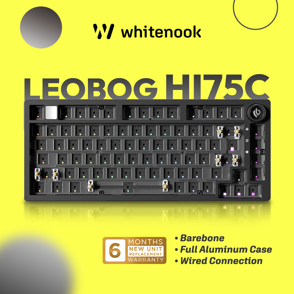 Jual LEOBOG HI75C | HI 75C BAREBONE Aluminium Wired Mechanical Keyboard ...