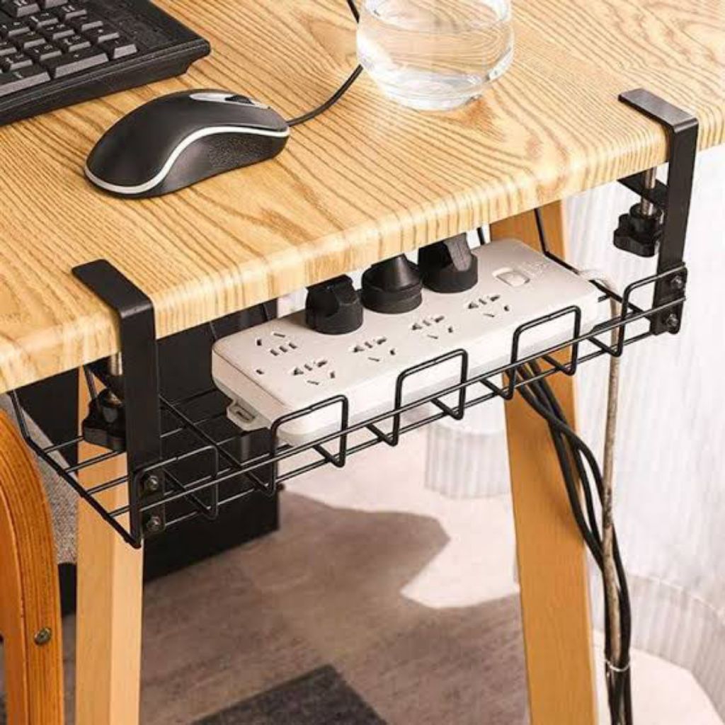 Jual Desk Mount Cable Management Tray Socket Penyimpanan Kabel/rak ...