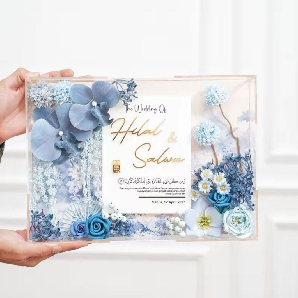 Jual Frame Mahar Pernikahan Eksklusif - Desain Elegan Orchid | Custom ...