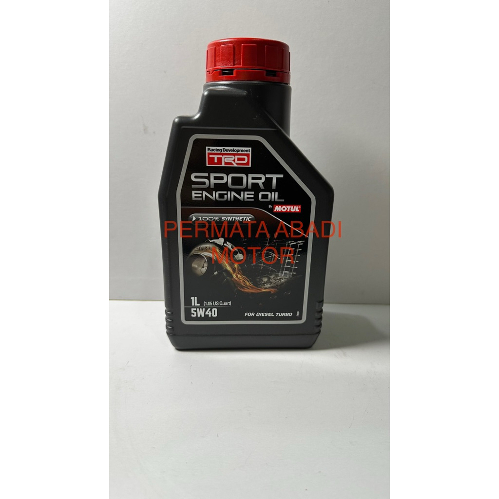 Jual Motul TRD Sport Engine Oil 100% SYNTETIC SAE 5W-40 ACEA C3-21 FOR ...