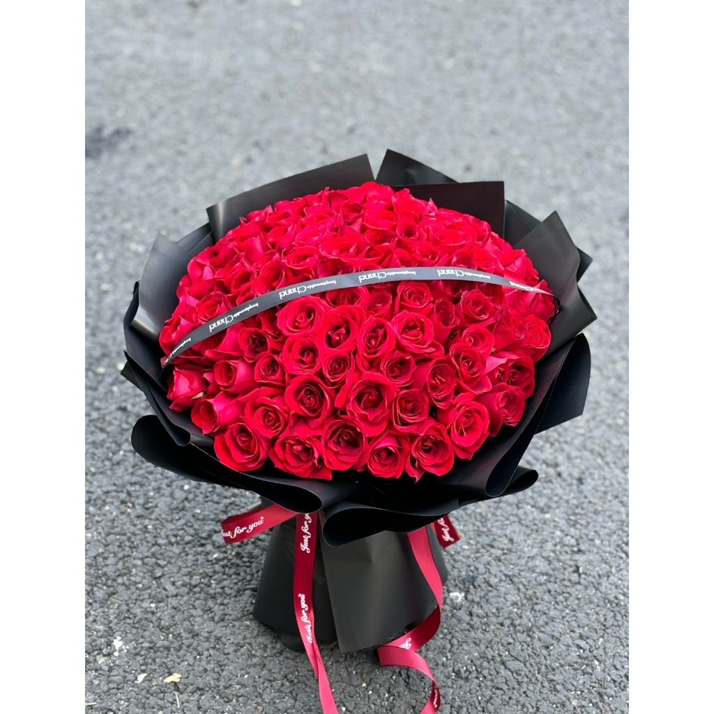 Jual Buket bunga mawar 100/50/30 Bouquet mawar, hadiah untuk liburan ...
