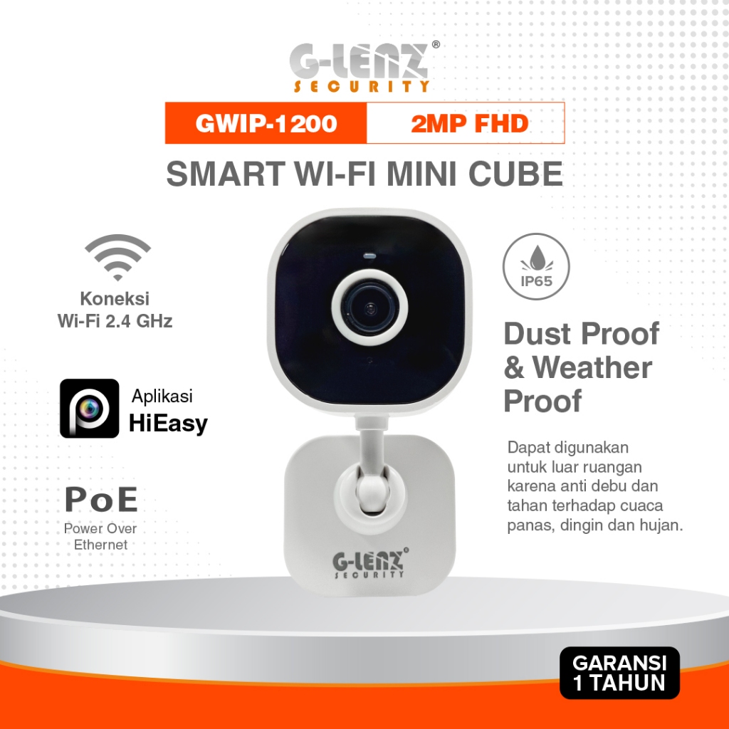 Jual GLENZ CCTV WIFI MINI CUBE 2MP - MINI CCTV INDOOR - GWIP 1200 ...