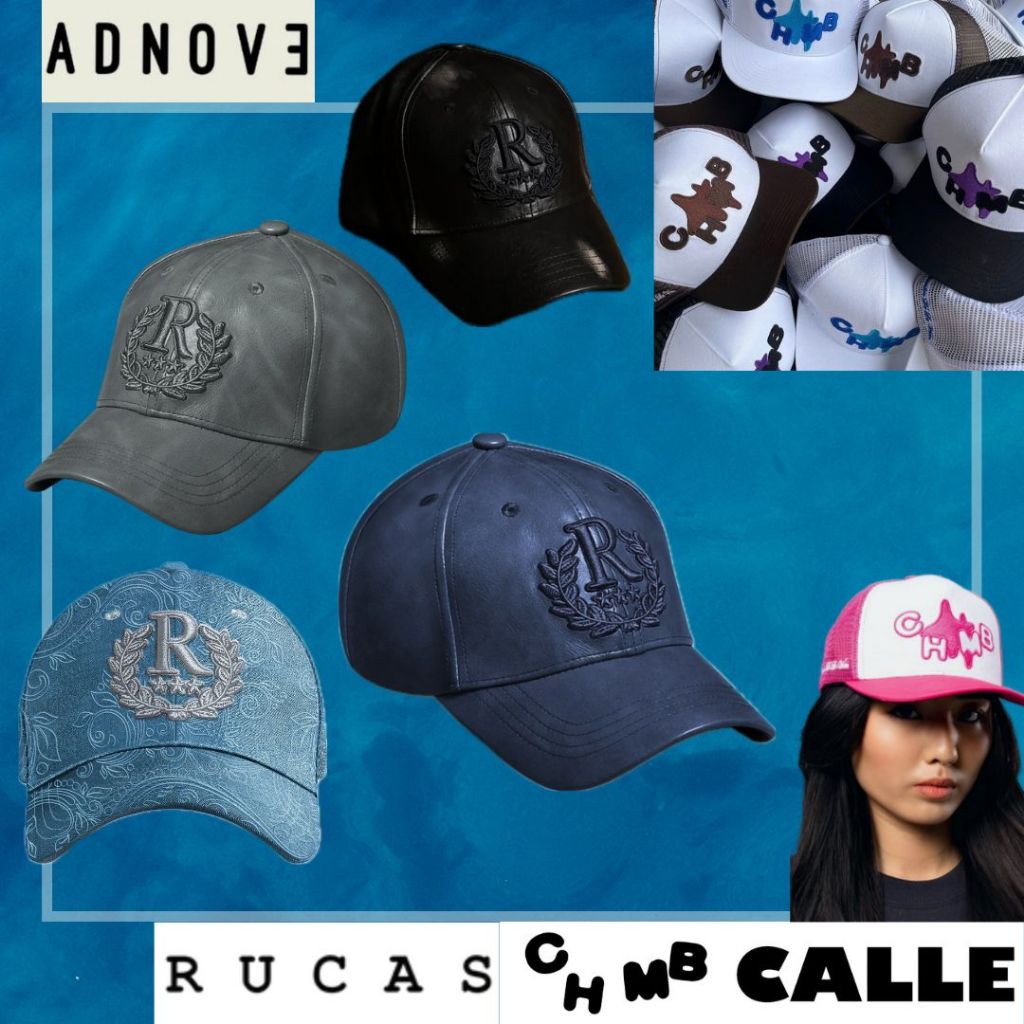 Jual TOPI RUCAS BLUE LEATHER CAP / BLUE DENIM PATTERN CAP BLUE WASH ...