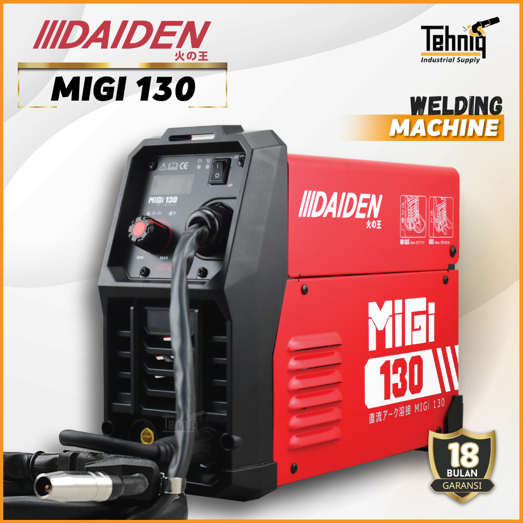 Jual Mesin Las Listrik MIG DAIDEN MIGi 130 2T/4T Trafo Las Listrik ...