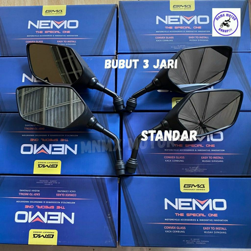 Jual Spion Nemo Vario GEN 2 Original Tangkai Pendek Bubut 3 Jari Plat ...