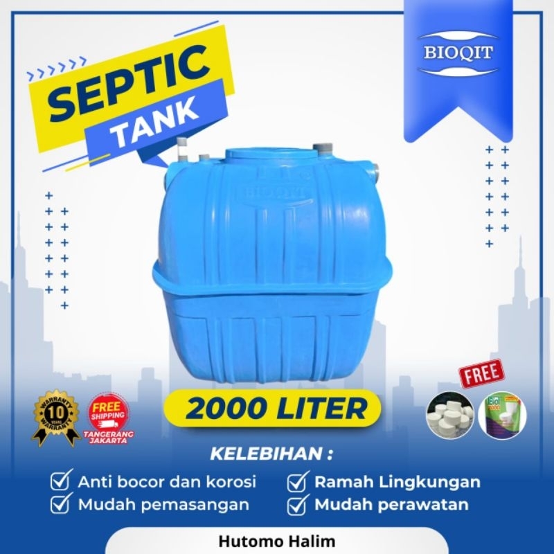 Jual SEPTIC TANK 2000 LITER, BIOQIT, BIOFIL, BIORICH BIOTANK | Shopee ...