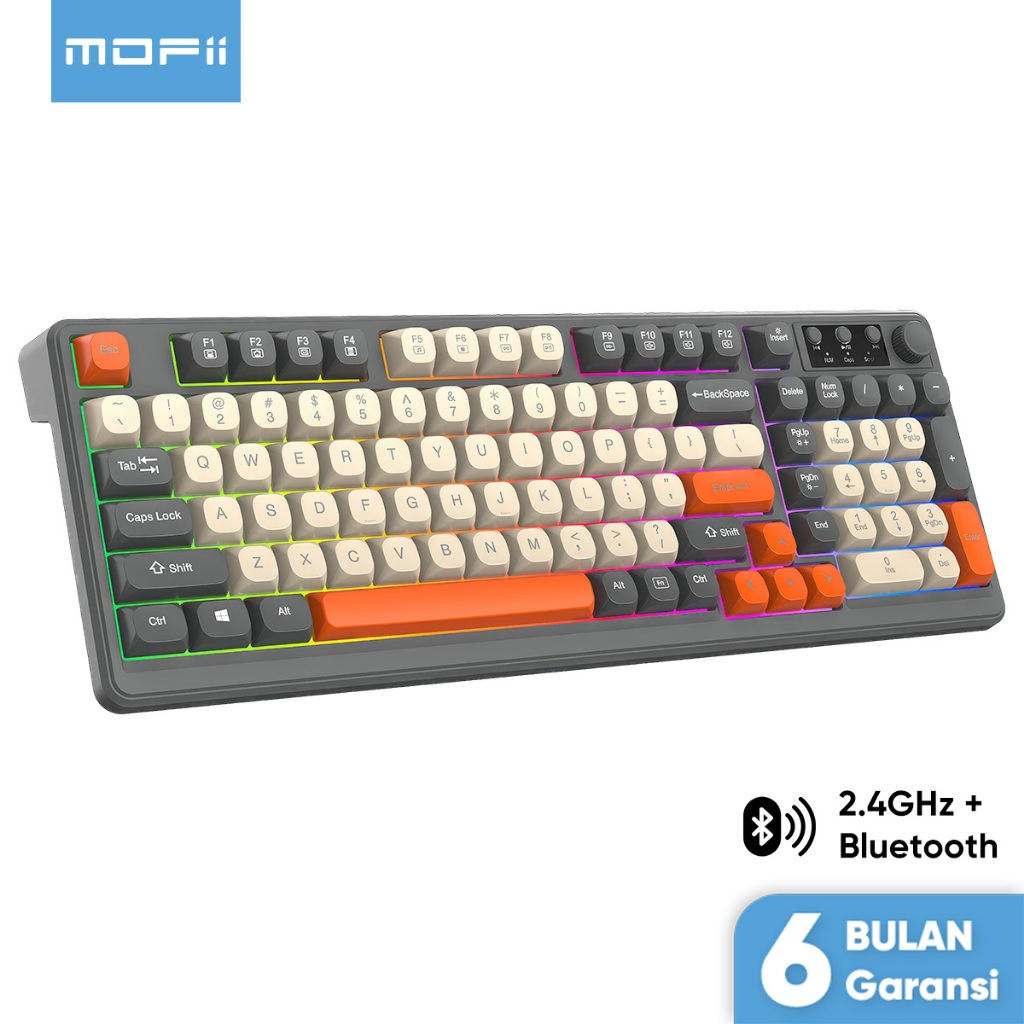 Jual MOFii 3 Model Wireless Keyboard Bluetooth + 2.4G + Wired Built-in ...