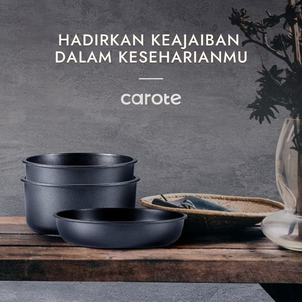 Jual Carote Set Wajan Peralatan Masak Dengan Gagang Lepas Pasang 6pcs ...