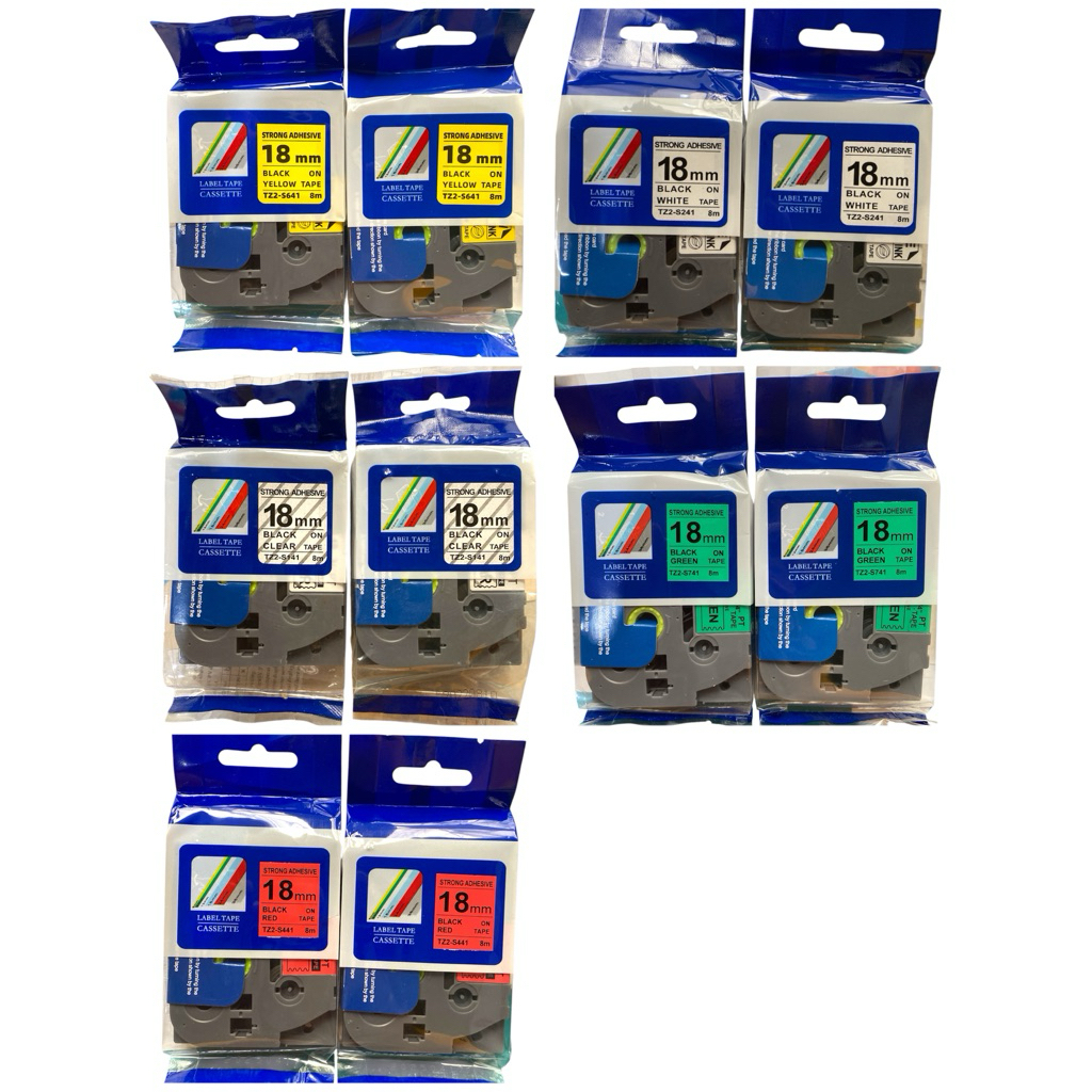 Jual Label Tape TZE 641 TZ641 compatible Brother 18mm | Shopee Indonesia