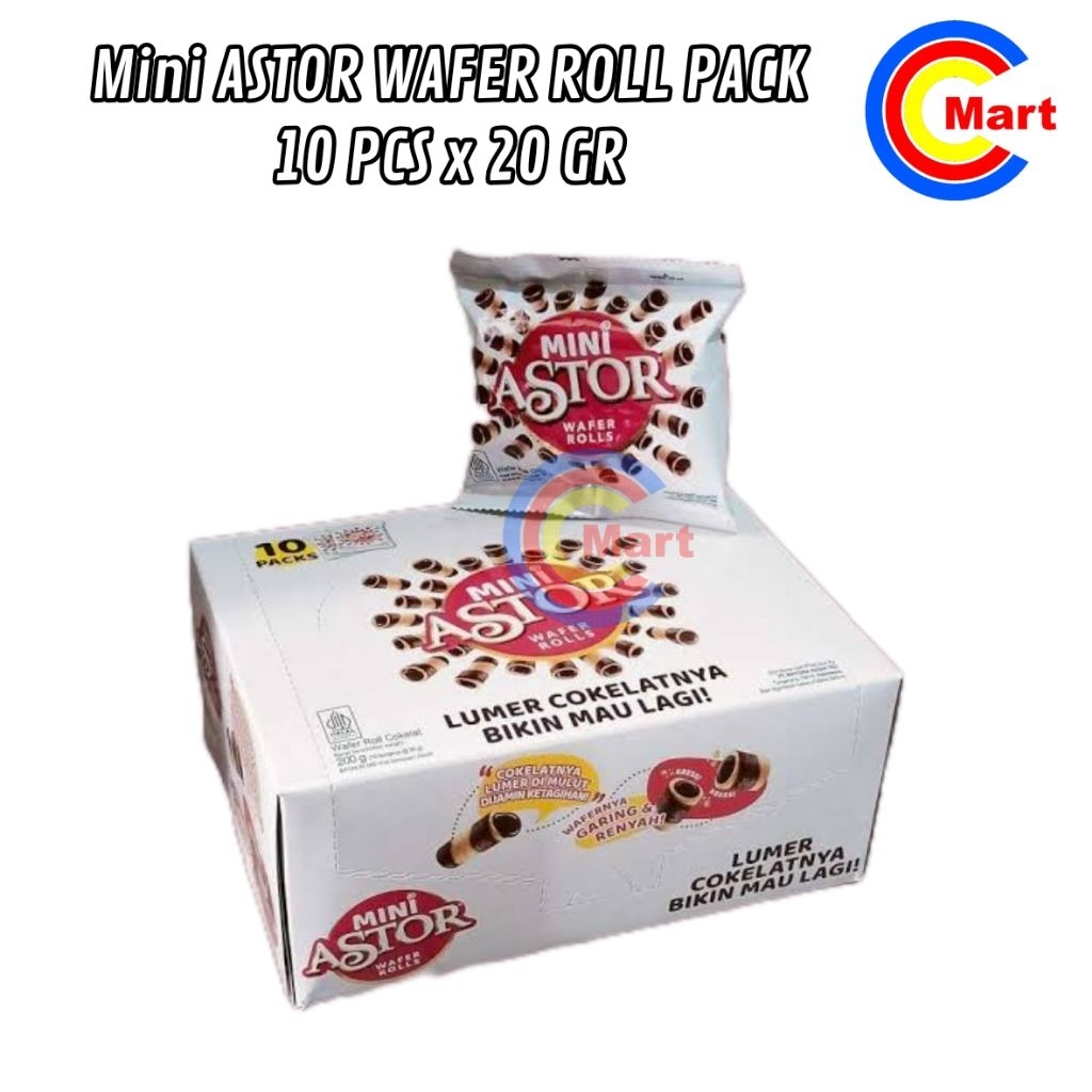 Jual [PACK] MINI ASTOR WAFER ROLLS PACK ISI 10 PCS X 20 GR WAFER ROLLS ...