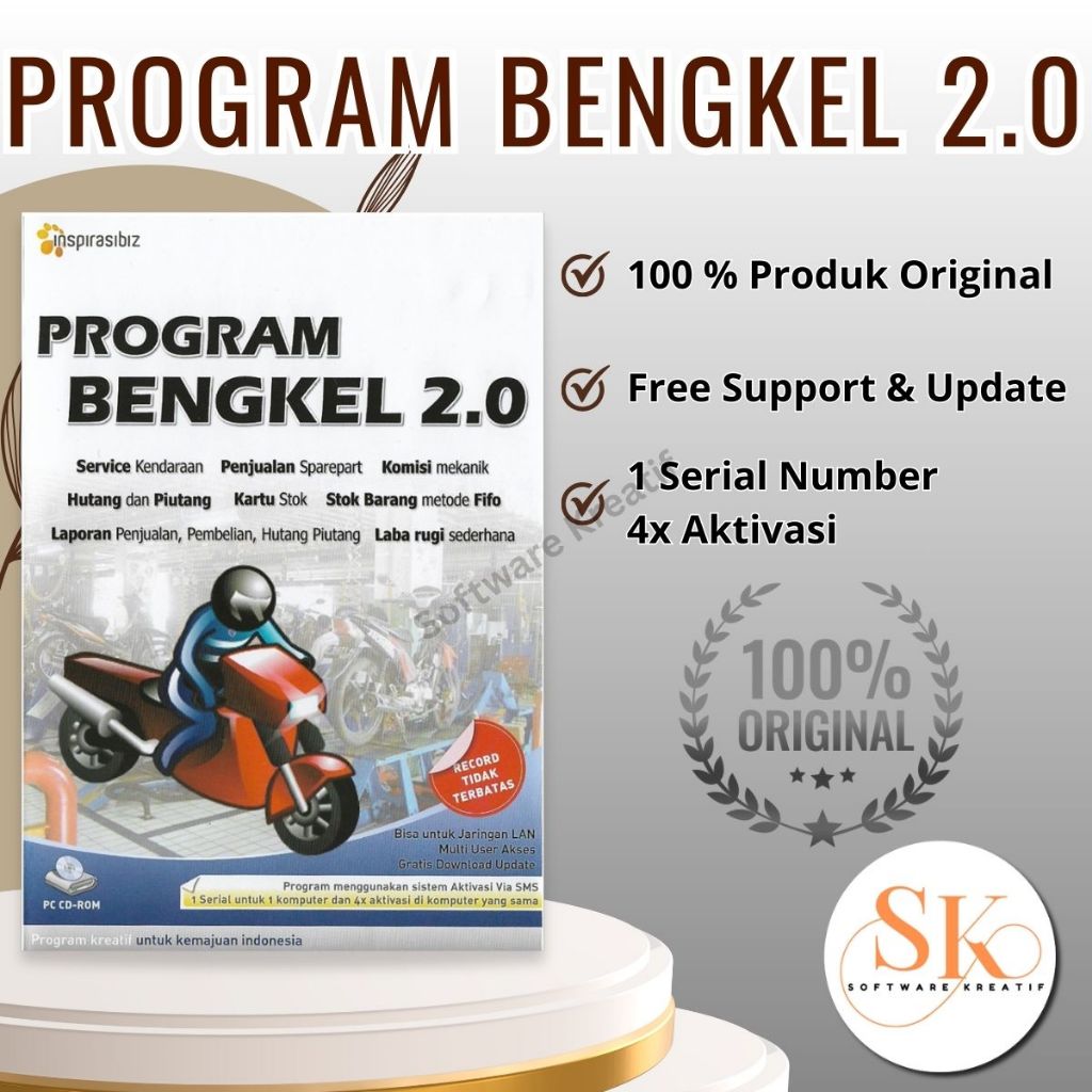 Jual Program Bengkel 2.0 - Service Kendaraan Dan Penjualan Sparepart (Original) | Shopee Indonesia