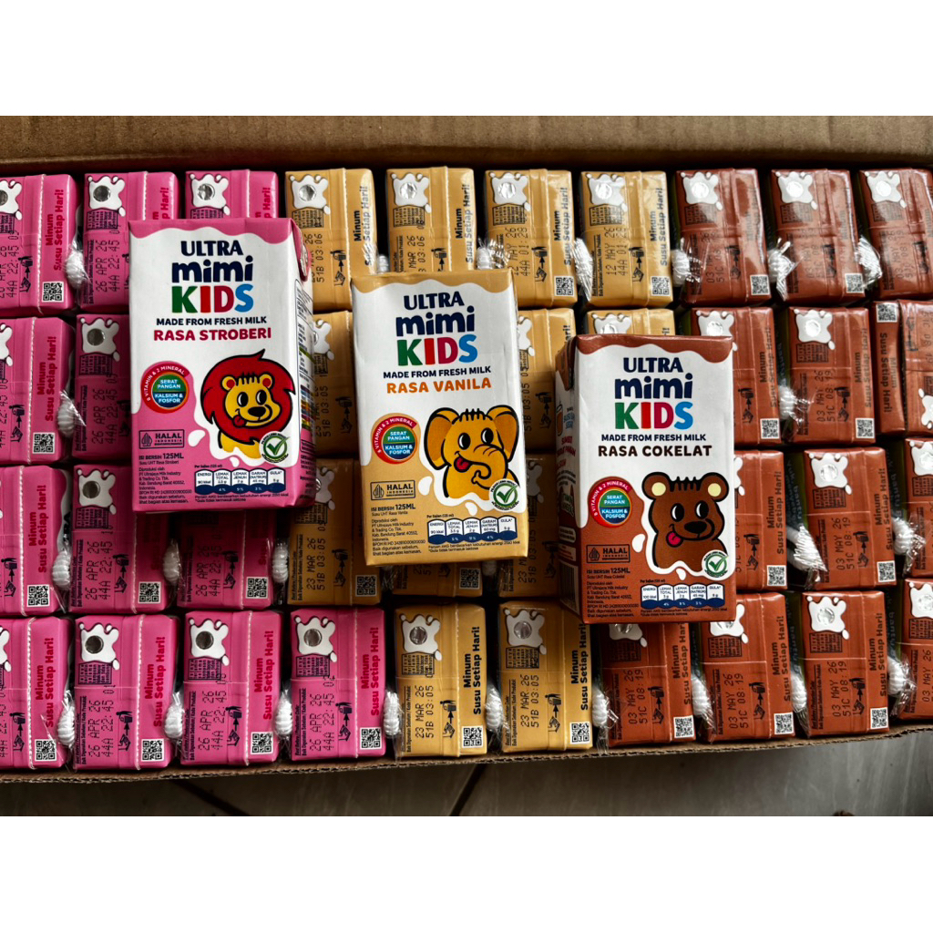 Jual ultra mimi kids 1 karton / ultra mimi 1 kardus / Fresh milk 1 ...