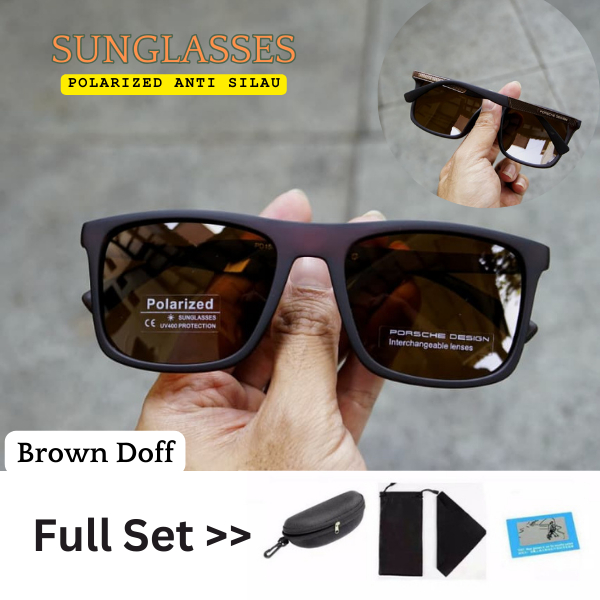 Jual Kacamata Polarized UV400 Pria dan Wanita, Solusi Anti Silau Saat Berkendara-FULL SET ...