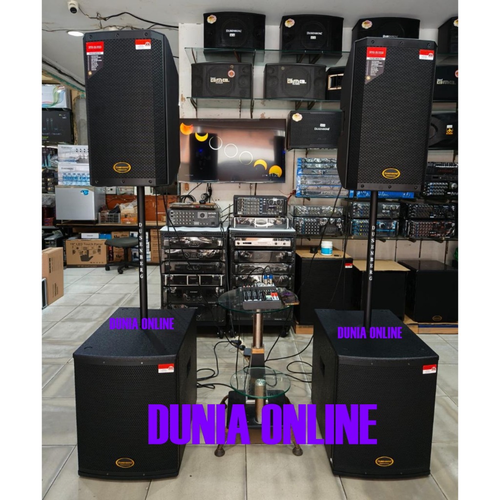 Jual PAKET SPEAKER AKTIF EVO 12 PRO (12") DUSENBERG + Subwoofer DB - 008 15 PRO (15") DUSENBERG ...