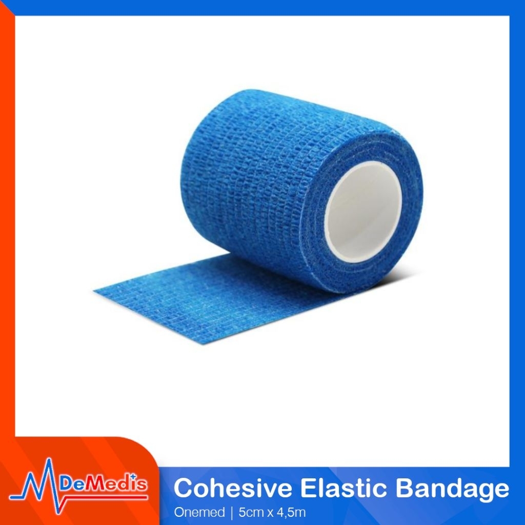Jual ONEMED Mediflex 5cm x 4.5m Cohesive Elastic Bandage Verban Perban ...