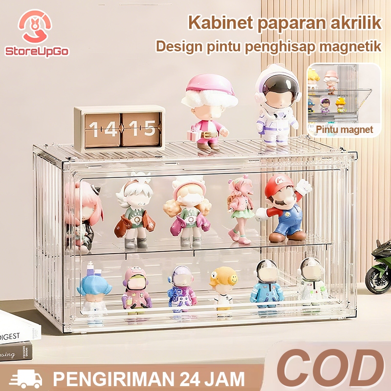 Jual StoreUpGo Kotak pajangan figur mini Kotak Display Transparent ...