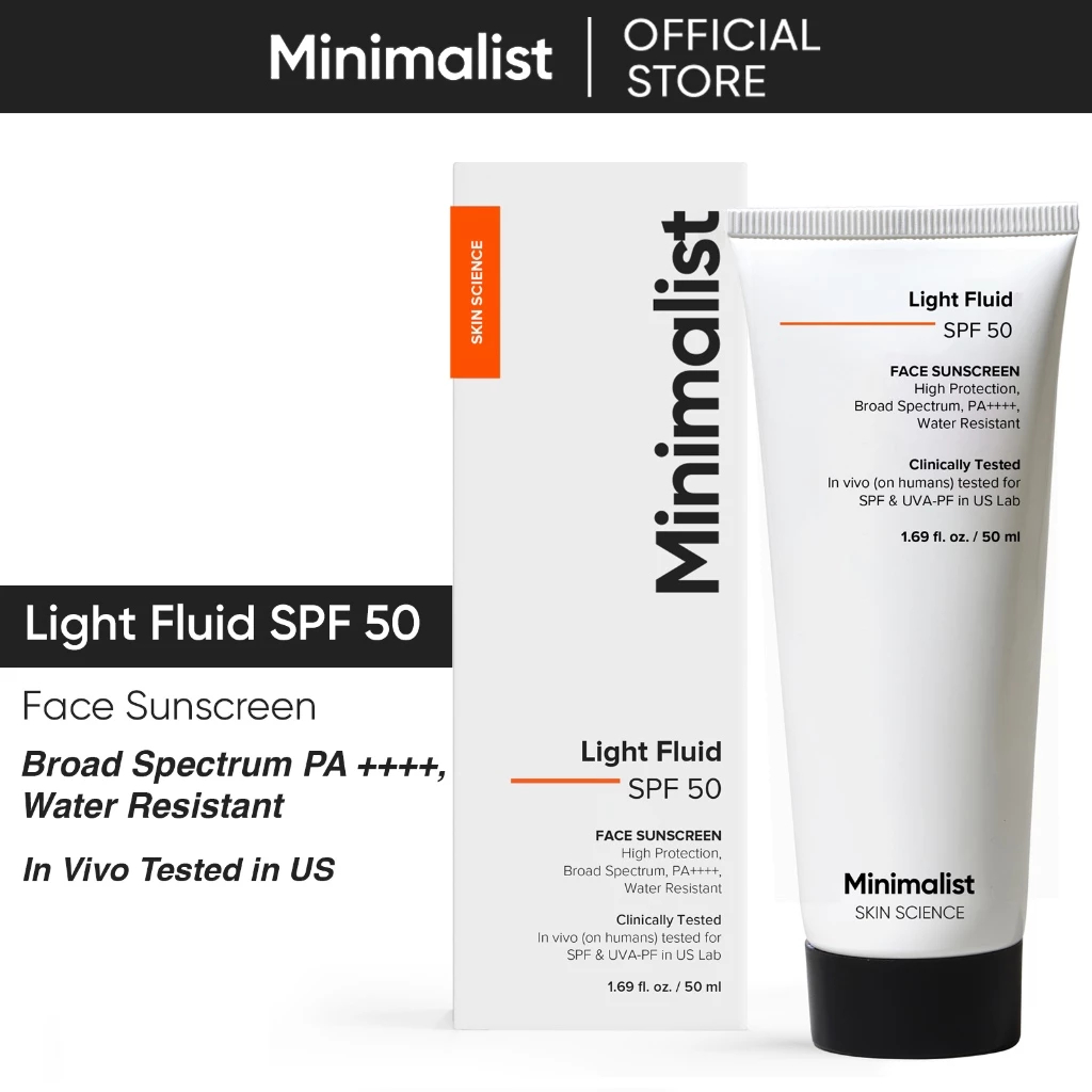 Jual [NEW LAUNCH] Minimalist Light Fluid SPF 50 PA++++ Sunscreen ...