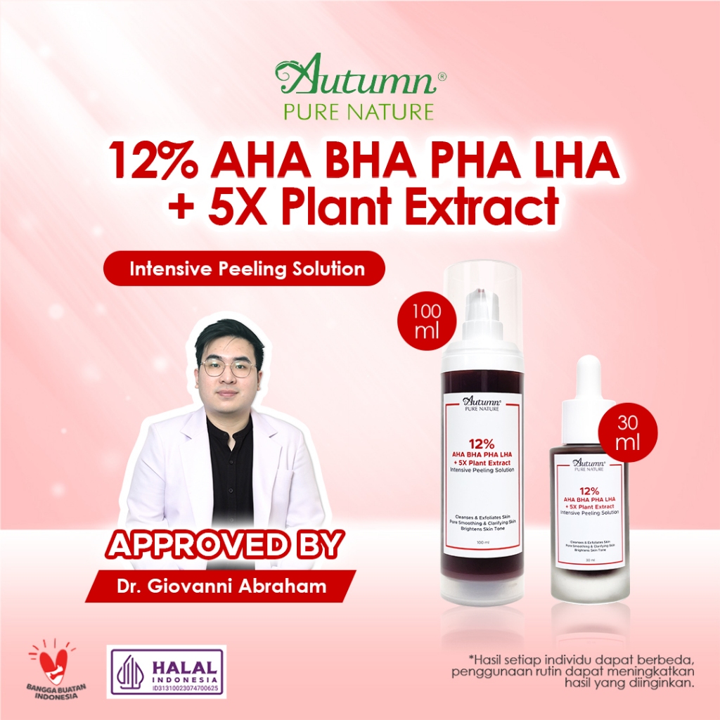Jual Autumn 12% AHA BHA PHA + 5X Plant Extract Intensive Peeling Solution 30ml dan 100ml ...