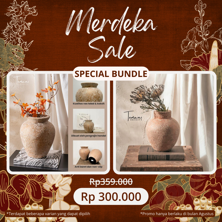 Jual Temani Objects Special Bundle Merdeka Sale Vase Bunga Cantik/Promo ...