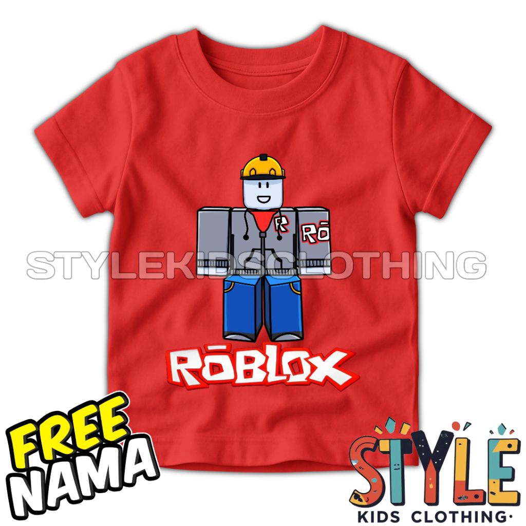 Jual BISA COD Kaos Anak Baju Anak BUILDERMAN Forsaken Roblox Free Nama ...