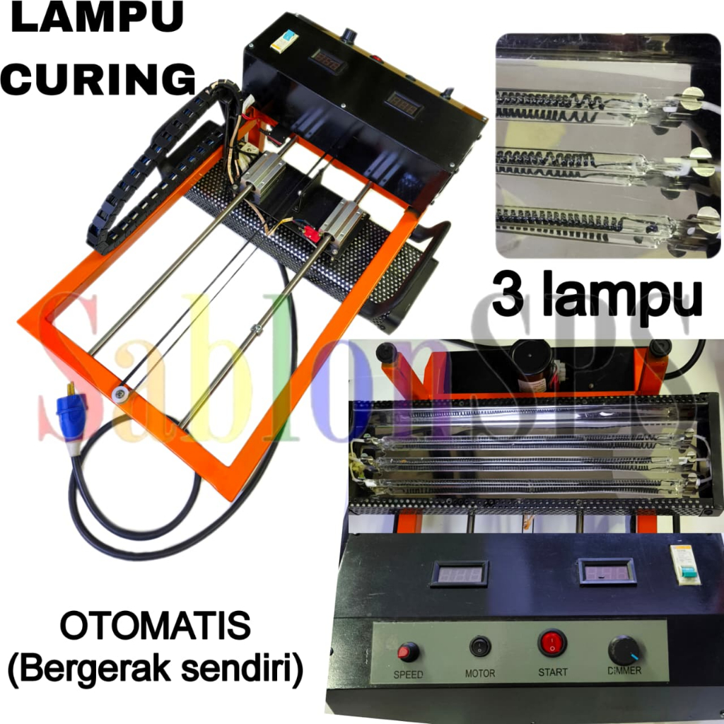 Jual MEJA LAMPU CURING PORTABLE OTOMATIS PENGERING TINTA SABLON ...