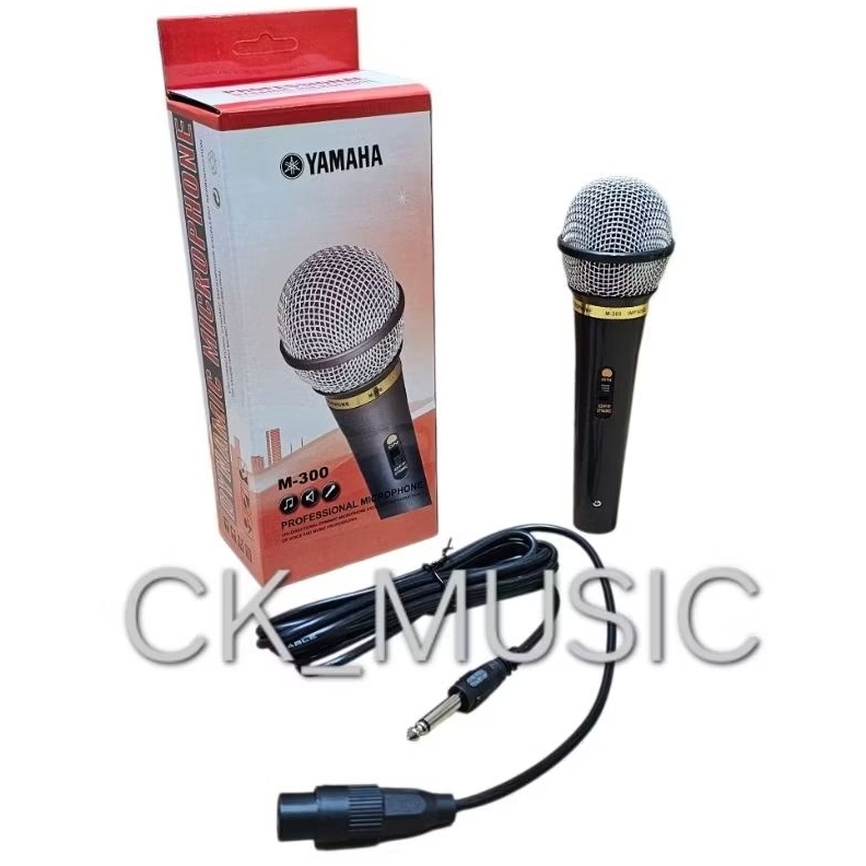 Jual MIC KABEL YAMAHA M-100 DAN M-300 DENGAN PANJANG KABEL 2,5METER ...