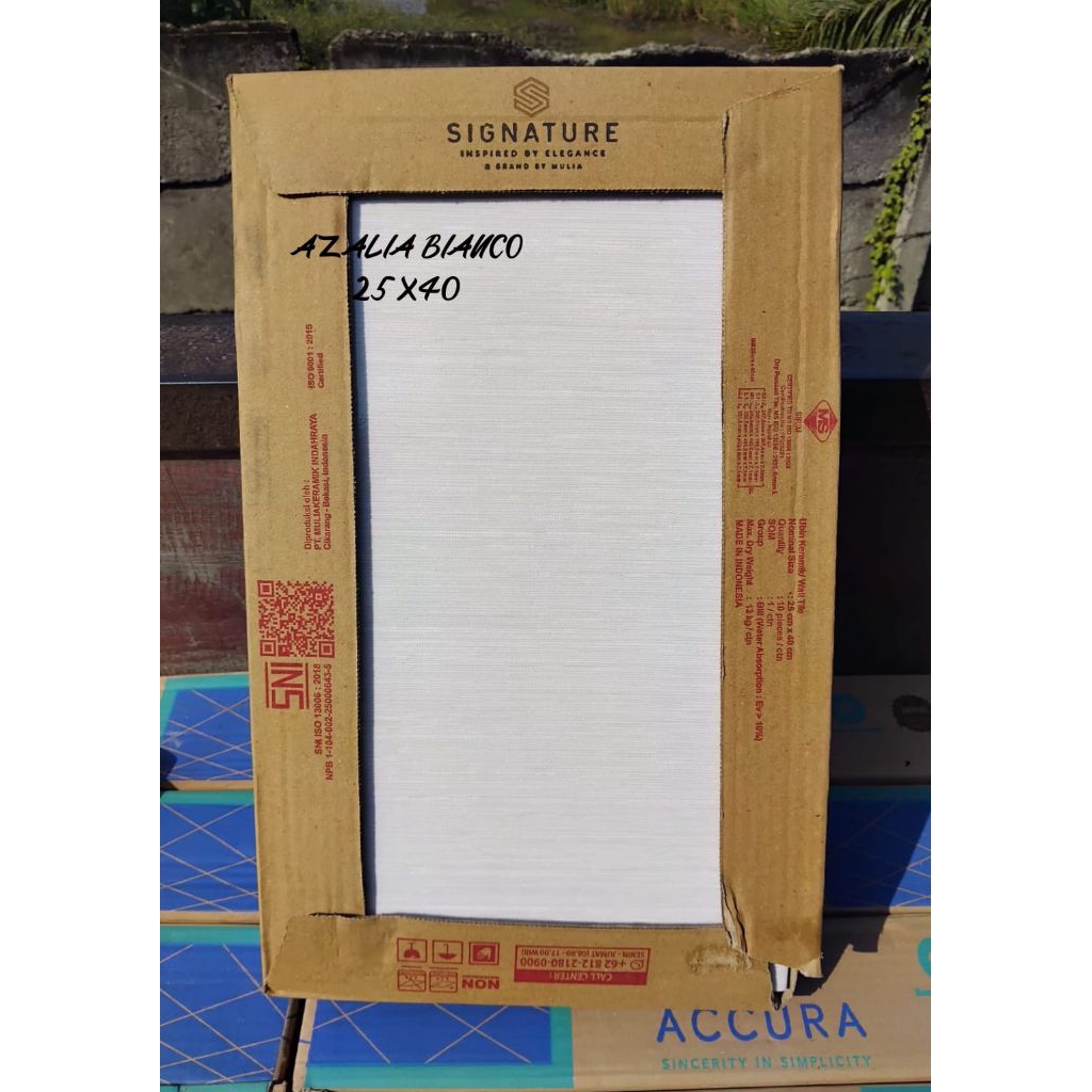 Jual keramik dinding mulia signature 25x40 Azalia Bianco Glossy ...