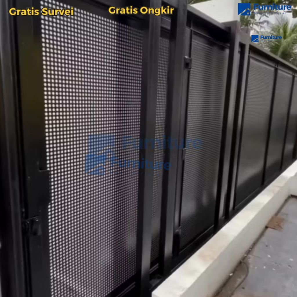Jual Pagar rumah minimalis modern / Pagar rumah perforated | Shopee ...