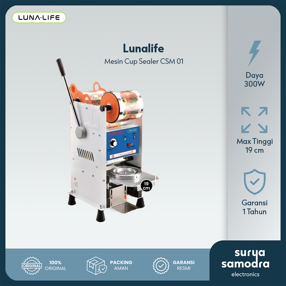 Jual LUNALIFE Mesin Cup Sealer Semua Ukuran 16-22mL Mesin Press Gelas ...