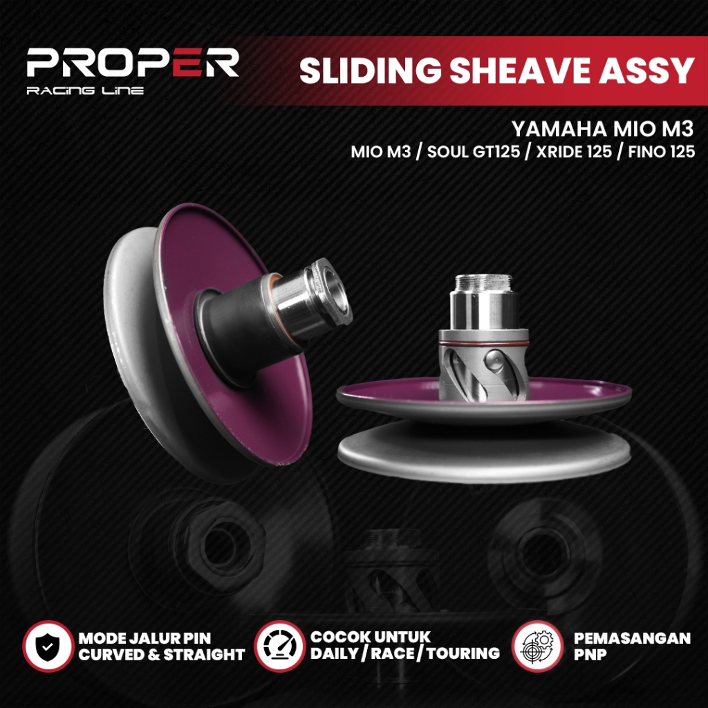 Jual SLIDING SHEAVE ASSY MIO M3 SOUL GT125 FINO 125 XRIDE 125 PULLY ...