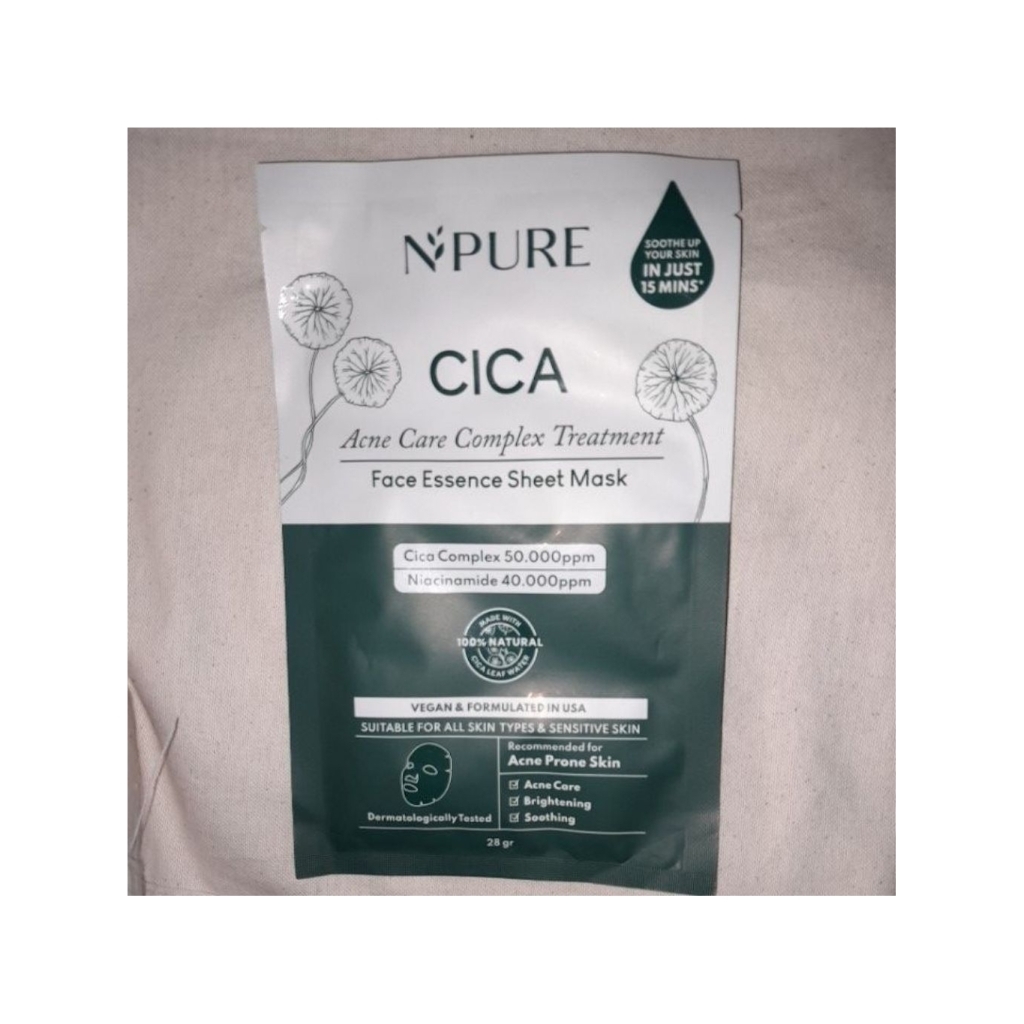 Jual Npure Cica Sheet Mask (2x) | Shopee Indonesia