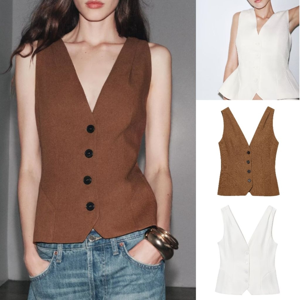 Jual Coffee,White Informal Vest 78324 (TZ) | Shopee Indonesia