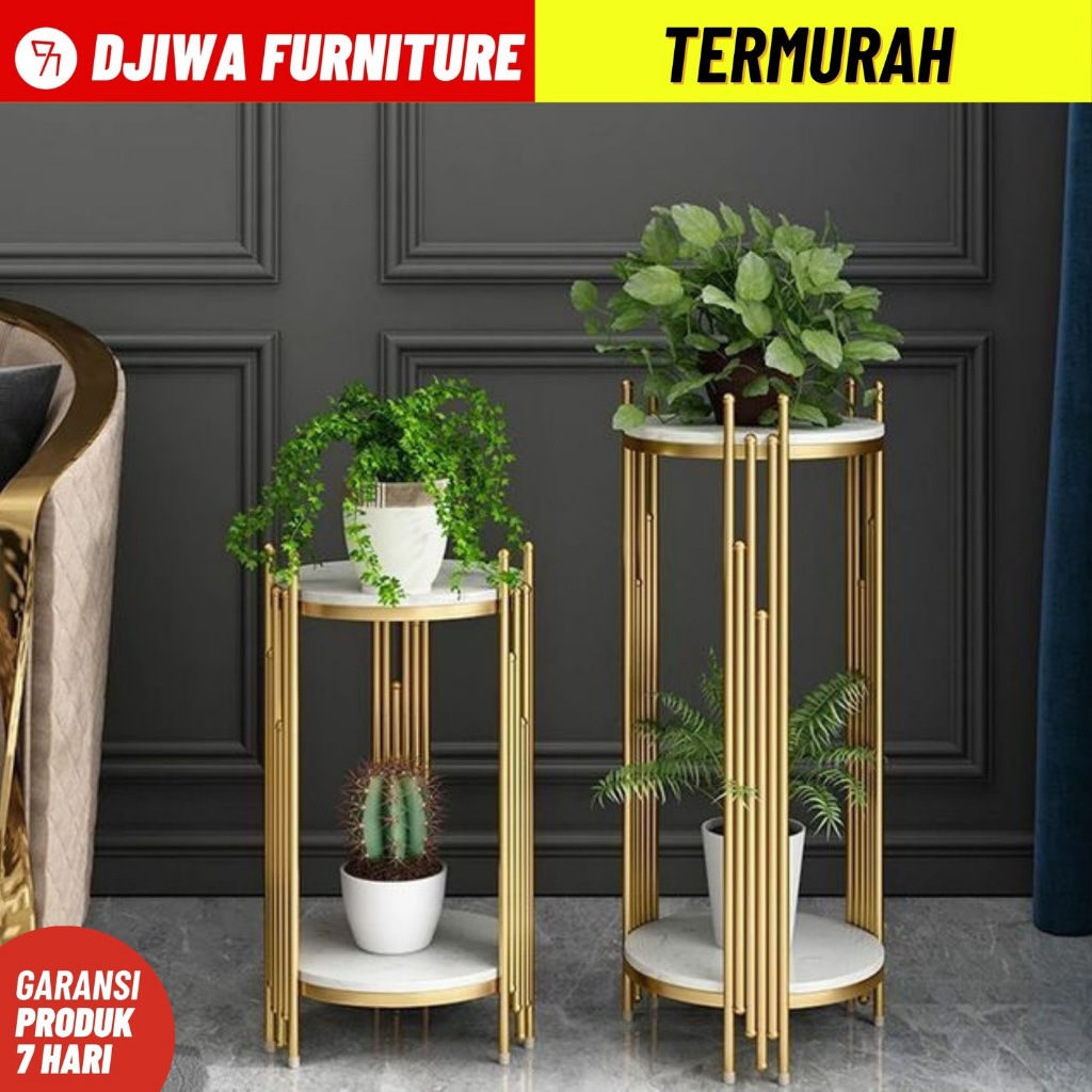 Jual Meja Sudut Standing Flower Coffee Table Marmer Untuk Ruang Tamu ...
