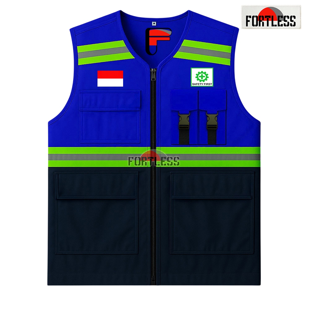 Jual Rompi Safety 2 Kombinasi Warna | Rompi Safety K3 | Rompi Safety ...