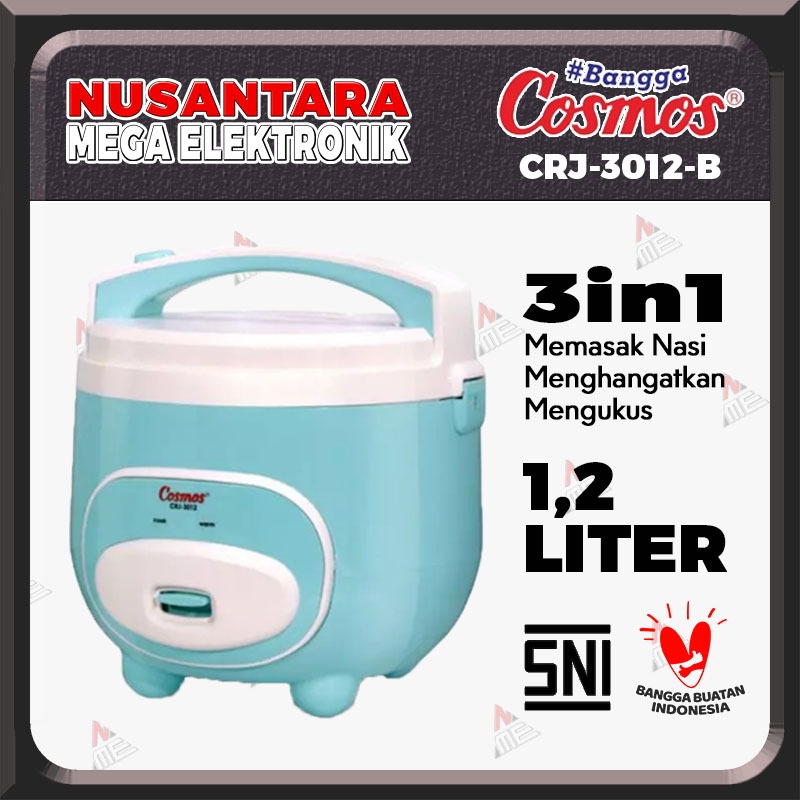 Jual COSMOS CRJ-3012 Rice Cooker / Magic Com 1,2 Liter Ekonomis Awet ...