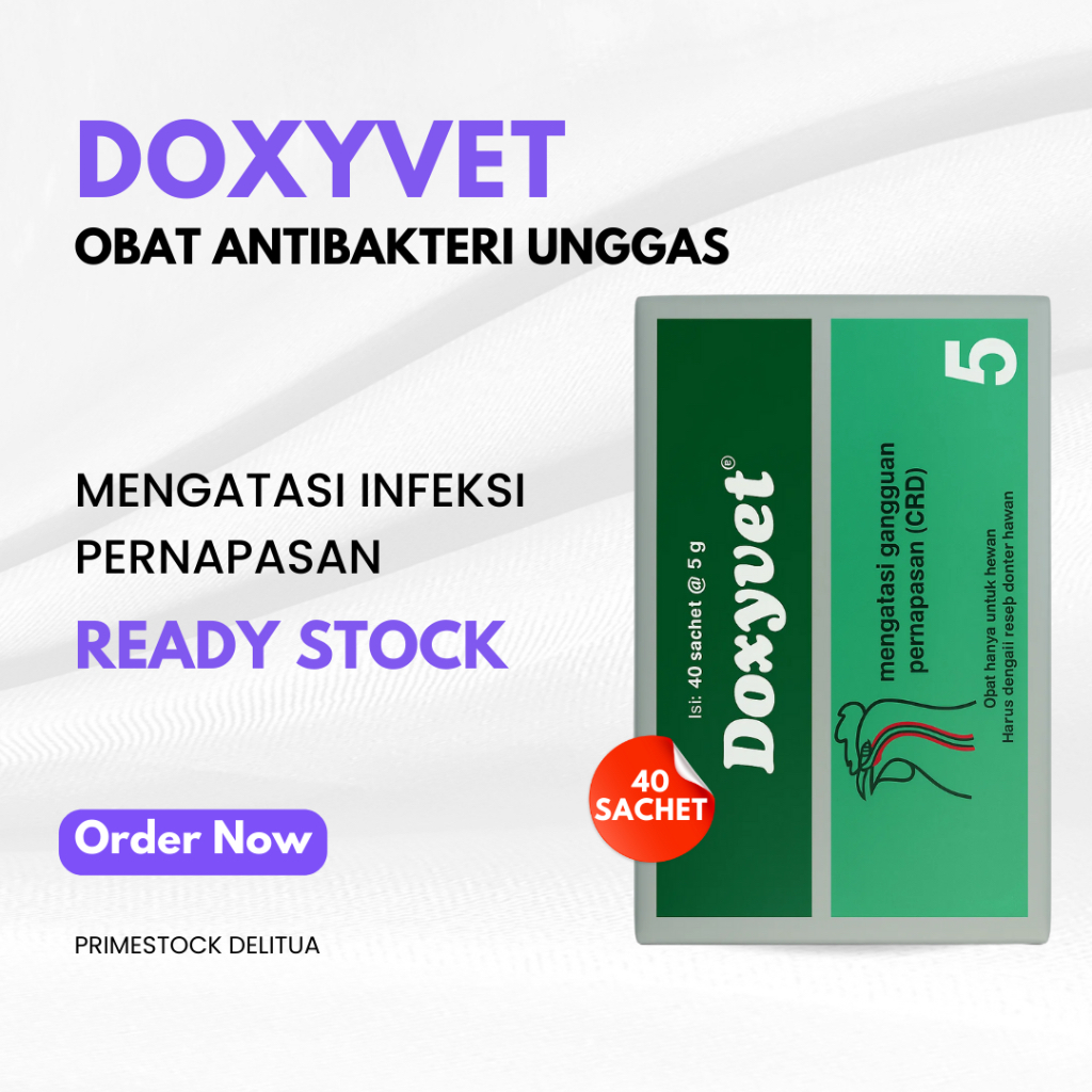 Jual DOXYVET 5 Gram - Obat Antibakteri untuk Infeksi Pernapasan pada ...
