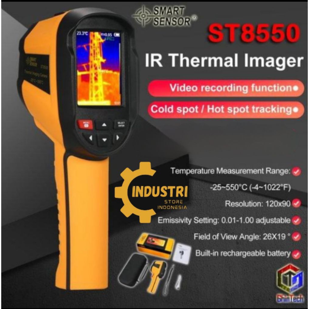 Jual SMART SENSOR ST8550 Infrared Thermal Imager Imaging Camera ST 8550 Kamera deteksi/Sensor ...