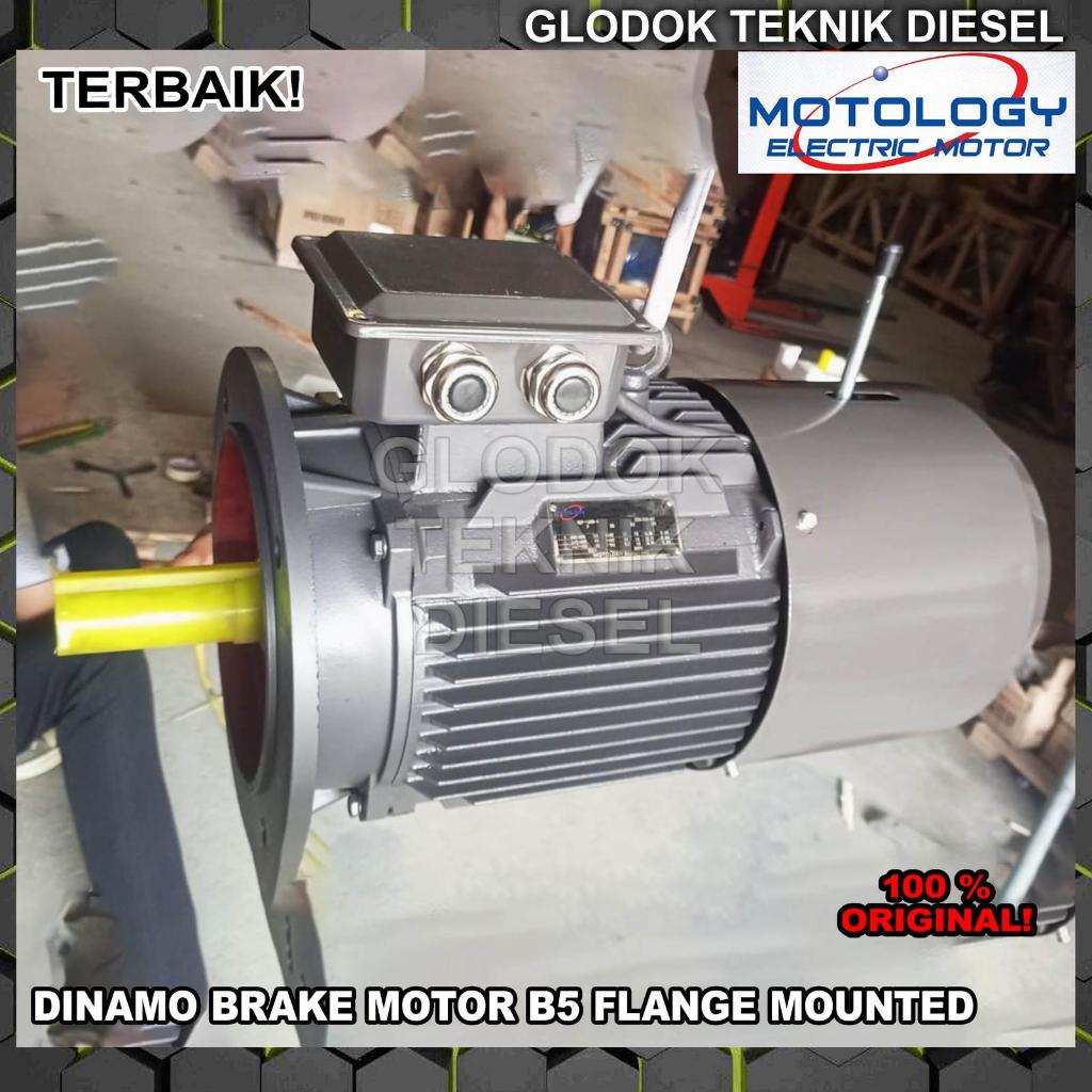 Jual Dinamo Brake Motor B5 FLANGE 1/2 0,5 HP 4 POLE 3 PHASE 0,37 KW ...
