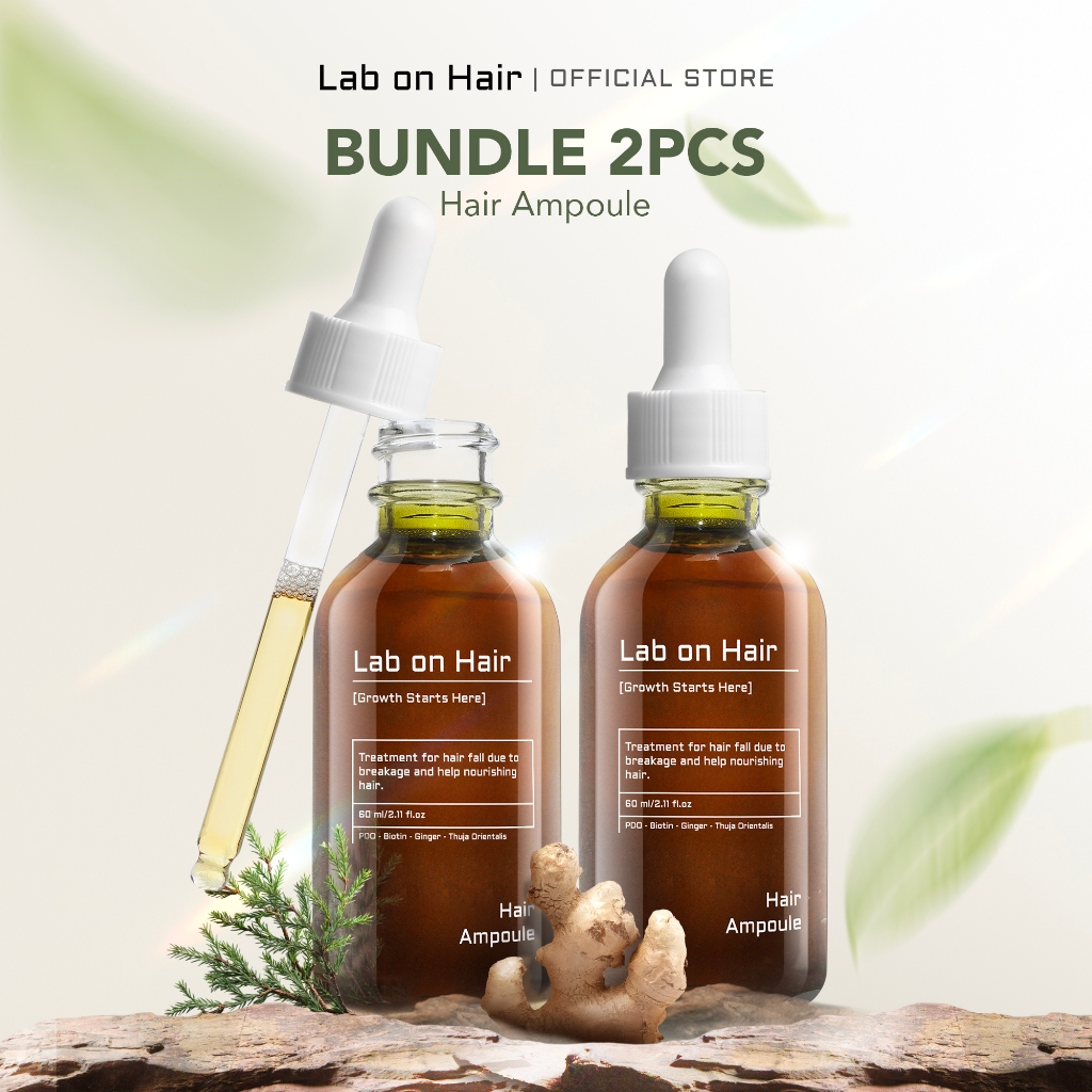 Jual Lab On Hair Bundle 2 Ampoule Anti Hair Fall Ampoule Serum - Hair ...