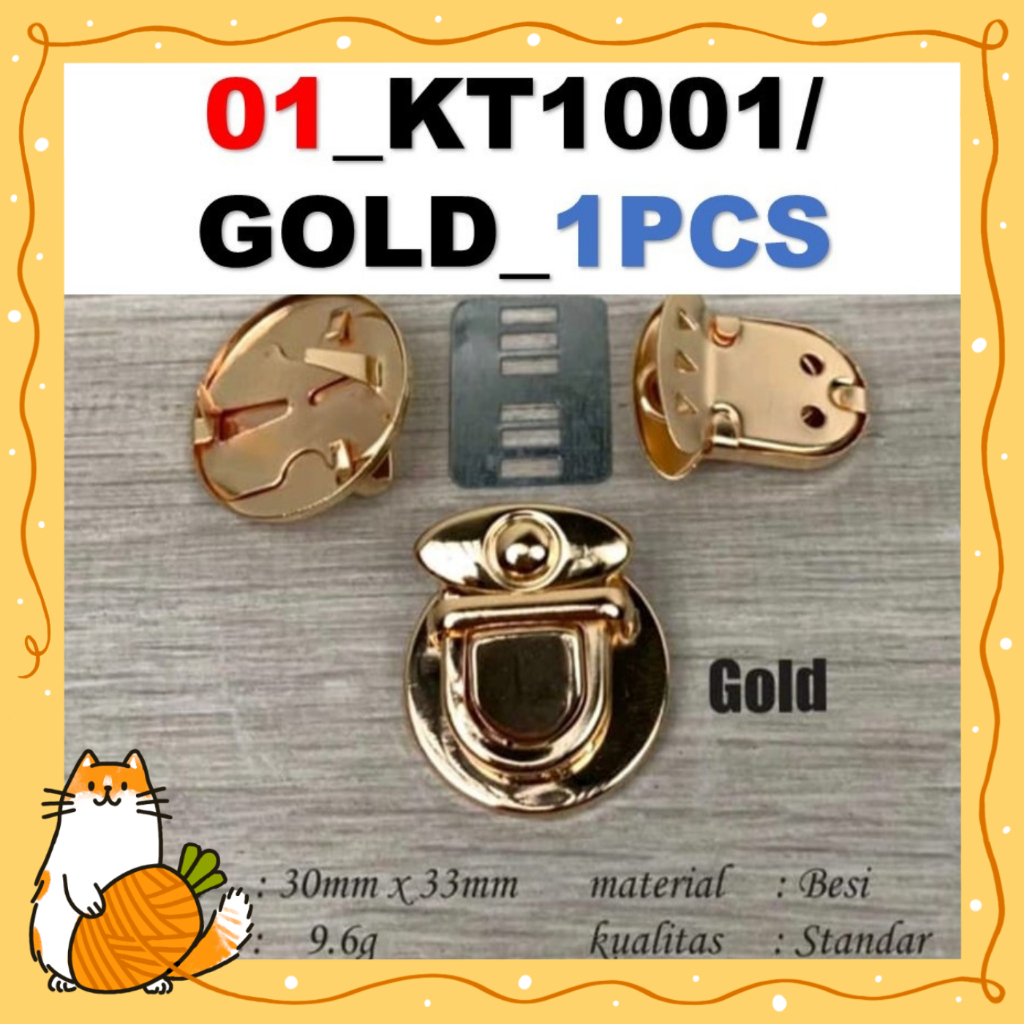 Jual Kunci Tas Sodok Besi Premium KT1001 | Shopee Indonesia