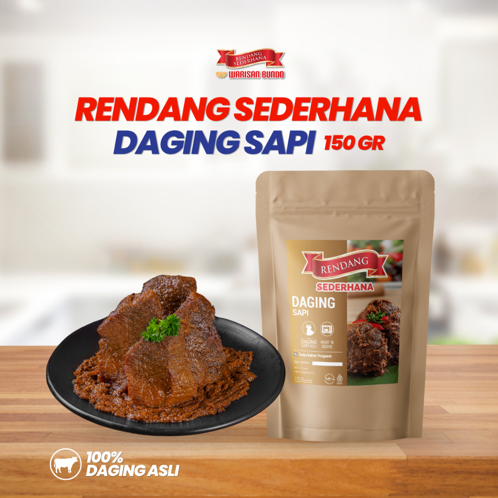 Jual RENDANG DAGING SAPI 150 GRAM | Shopee Indonesia