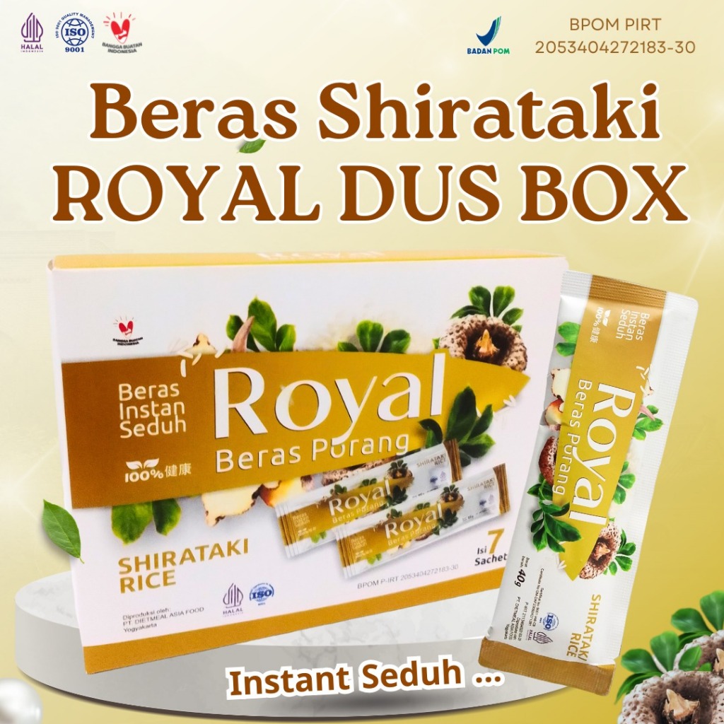 Jual Royal Beras Porang Kemasan Dus Box Isi 7 Sachet | Shopee Indonesia