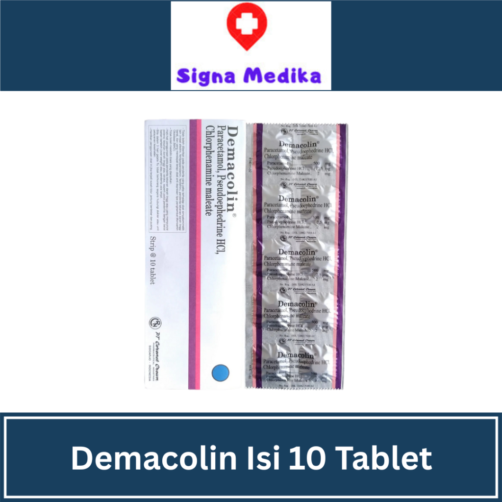 Jual Demacolin Isi 10 tablet - Obat Demam Dan flu | Shopee Indonesia