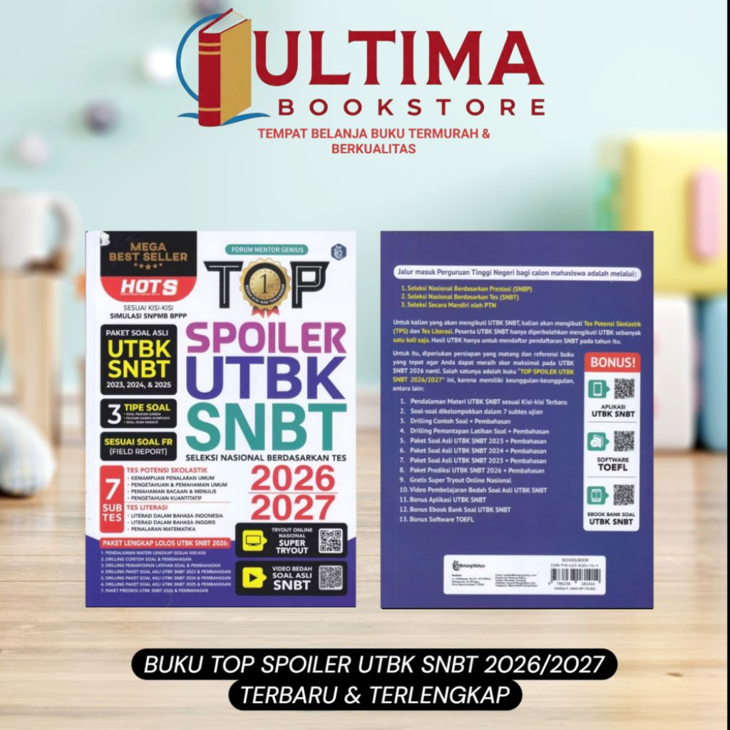 Jual NEW Original Buku Top Spoiler UTBK SNBT 2026/2027 Seri HOTS Edisi Terbaru & Terlengkap ...