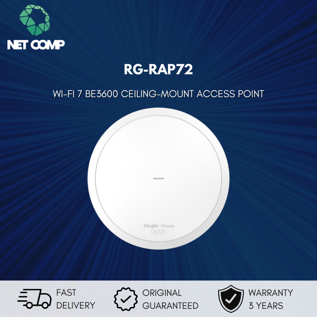 Jual RUIJIE REYEE RG-RAP72 CEILING ACCESS POINT WIFI 7 DUAL BAND BE3600 ...