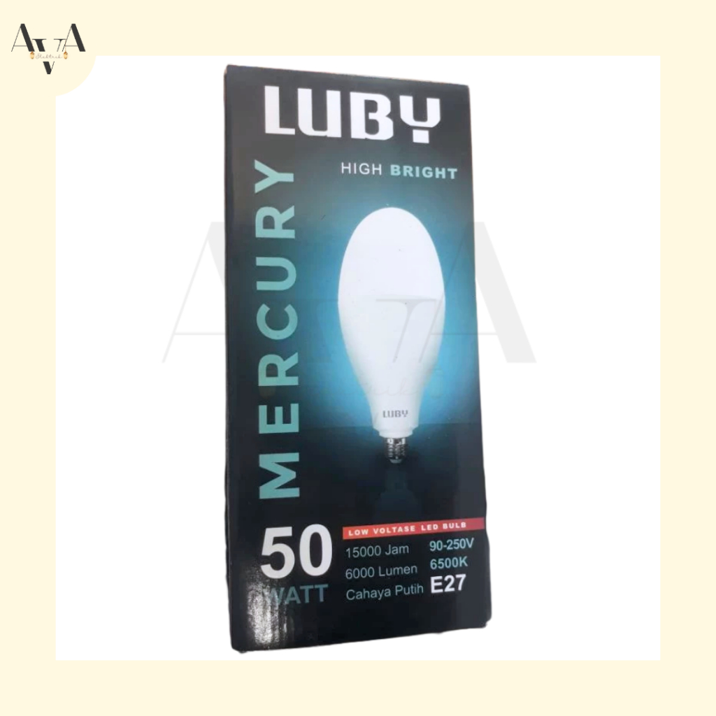 Jual Lampu LED BULB Mercury LUBY 50Watt GARANSI 1 TAHUN | Shopee Indonesia