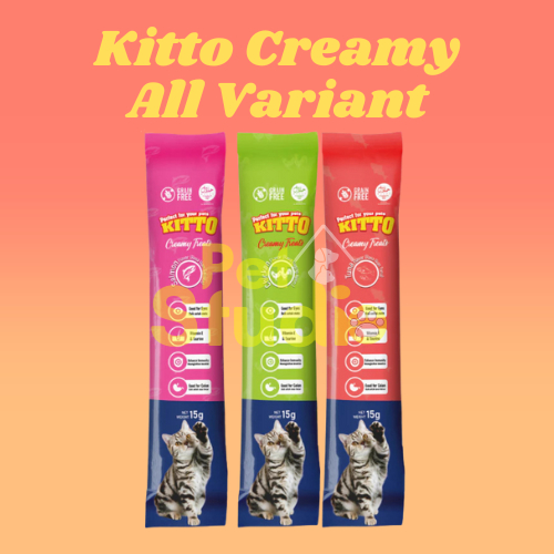 Jual Kitto Creamy Snack Kucing Semua Usia All Variant | Shopee Indonesia