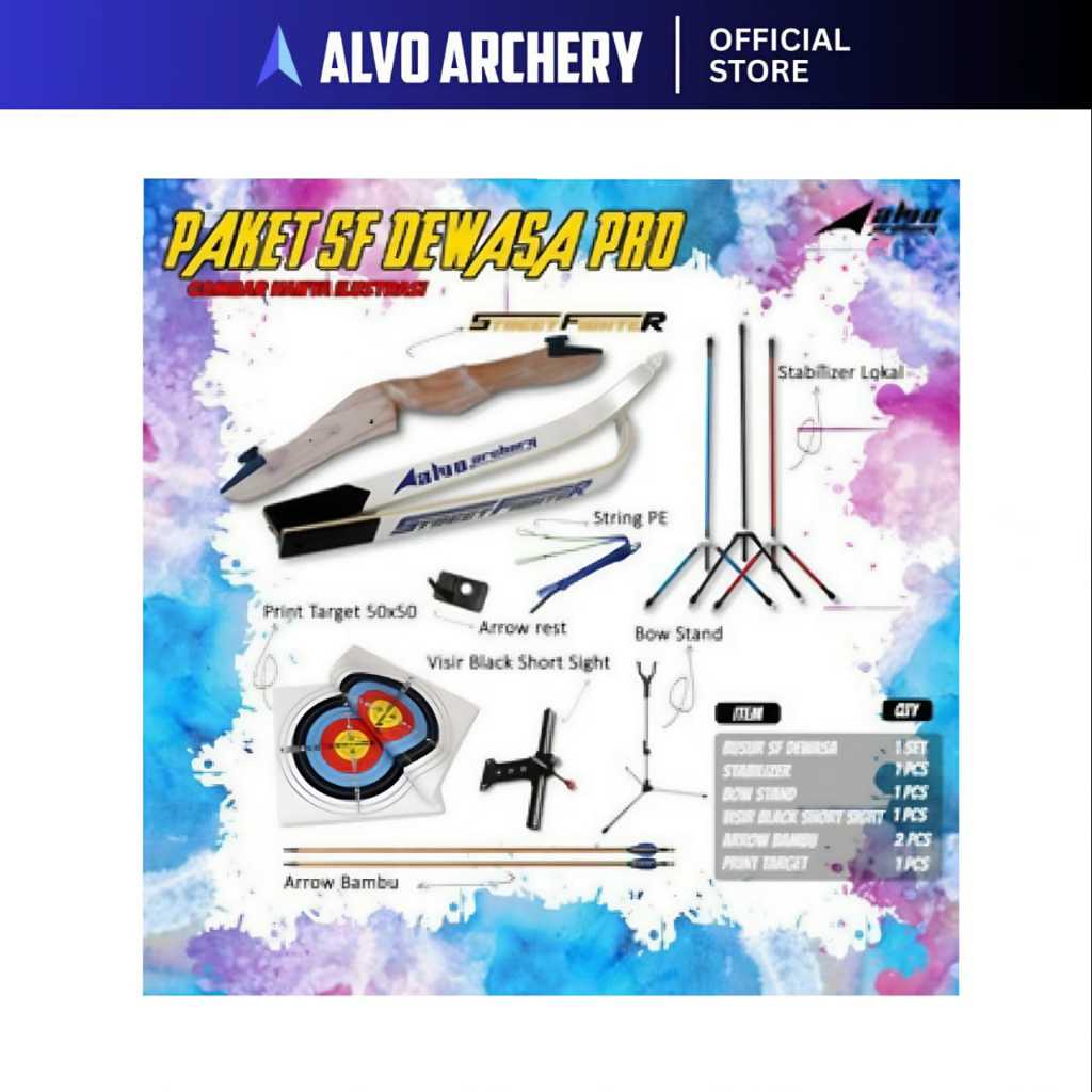 Jual PAKET PRO-PAKET LENGKAP PANAHAN-STABILIZER-MURAH-ALVO ARCHERY ...