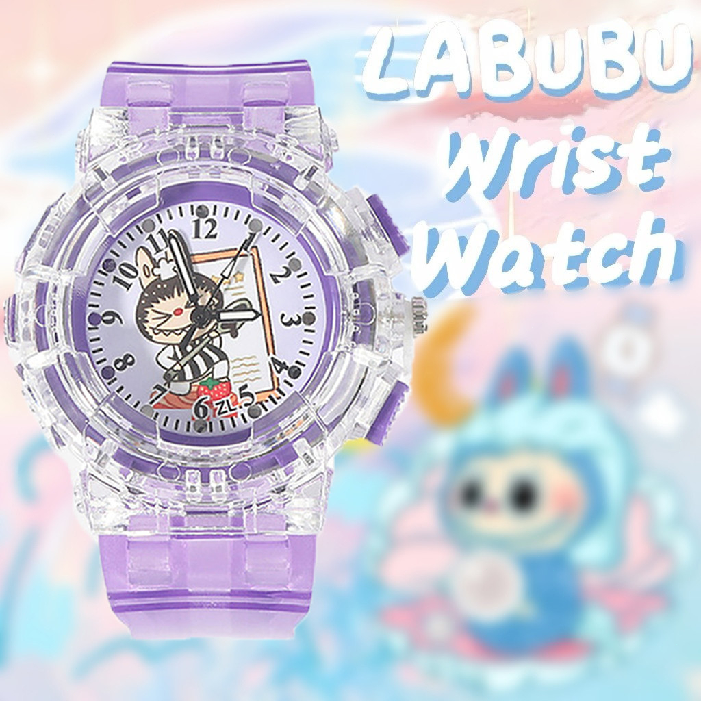 Jual Jam Tangan Kuarsa Anak Jam Elektronik Bercahaya Kartun Skala Angka ...